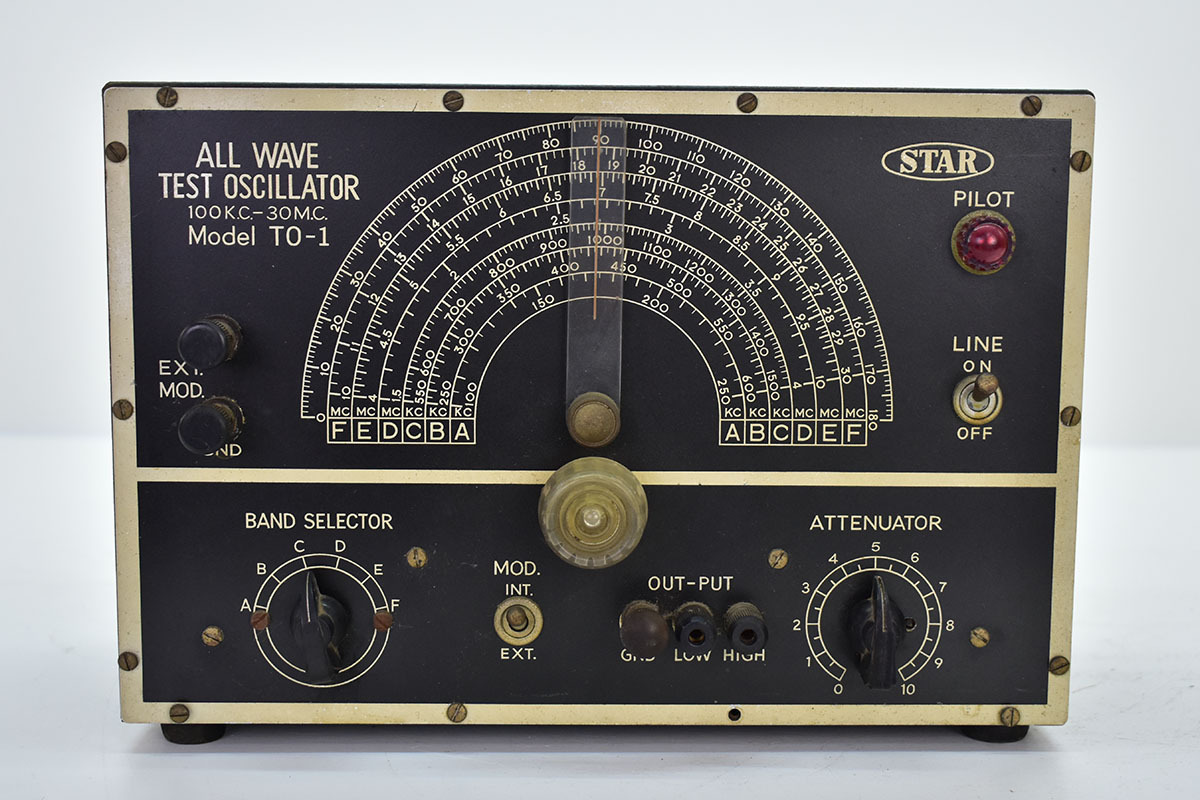 【傷や汚れあり】STAR TO-1 ALL WAVE TEST OSCILLATOR 100KC-30MC [テストオシレーター][当時物]M ...