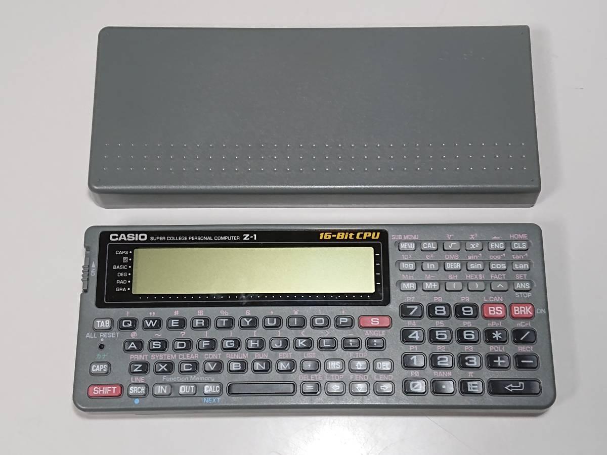 【目立った傷や汚れなし】★希少 SHARP PC-E200 シャープ ポケットコンピュータ ポケコン Pocket Computer 計算機 当時物 ワンオーナー 箱 取説あり 動作品 美品 ...