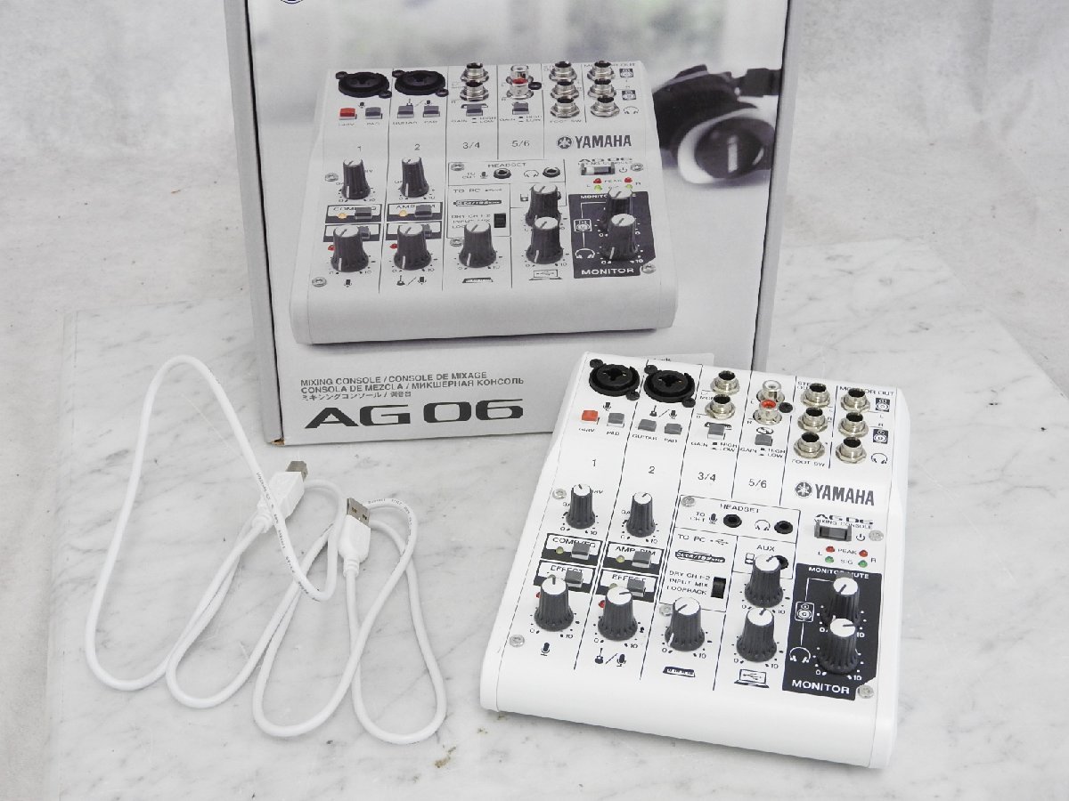 【傷や汚れあり】☆ YAMAHA AG06 ヤマハ ミキサー 箱入り ☆中古☆の落札情報詳細 - Yahoo!オークション落札価格検索 オークフリー