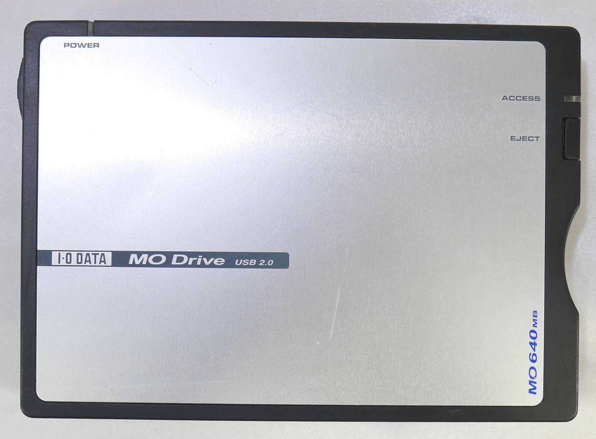 【目立った傷や汚れなし】I-O DATA USB接続 MOドライブ 640MB MOC2-U640R/Fujiysu製 MCP3064UB ...