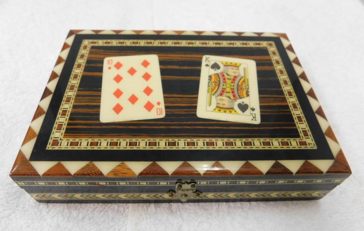 【目立った傷や汚れなし】スペイン グラナダ 寄木細工 カードケース Laguna Taller de Taraceaラグーナ トーラー デ タラセア/モネ作品プリントのトランプ2セットの落札 ...