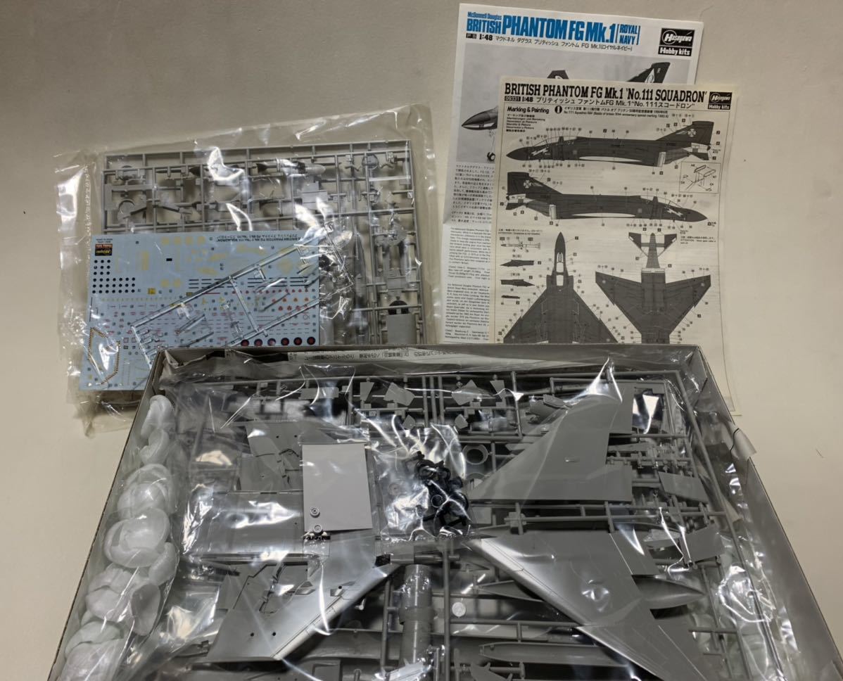【未使用に近い】PL233 未組立 ハセガワ 1/48 ファントム FG Mk.1 No.111 スコードロン イギリス 海軍 phantom ...