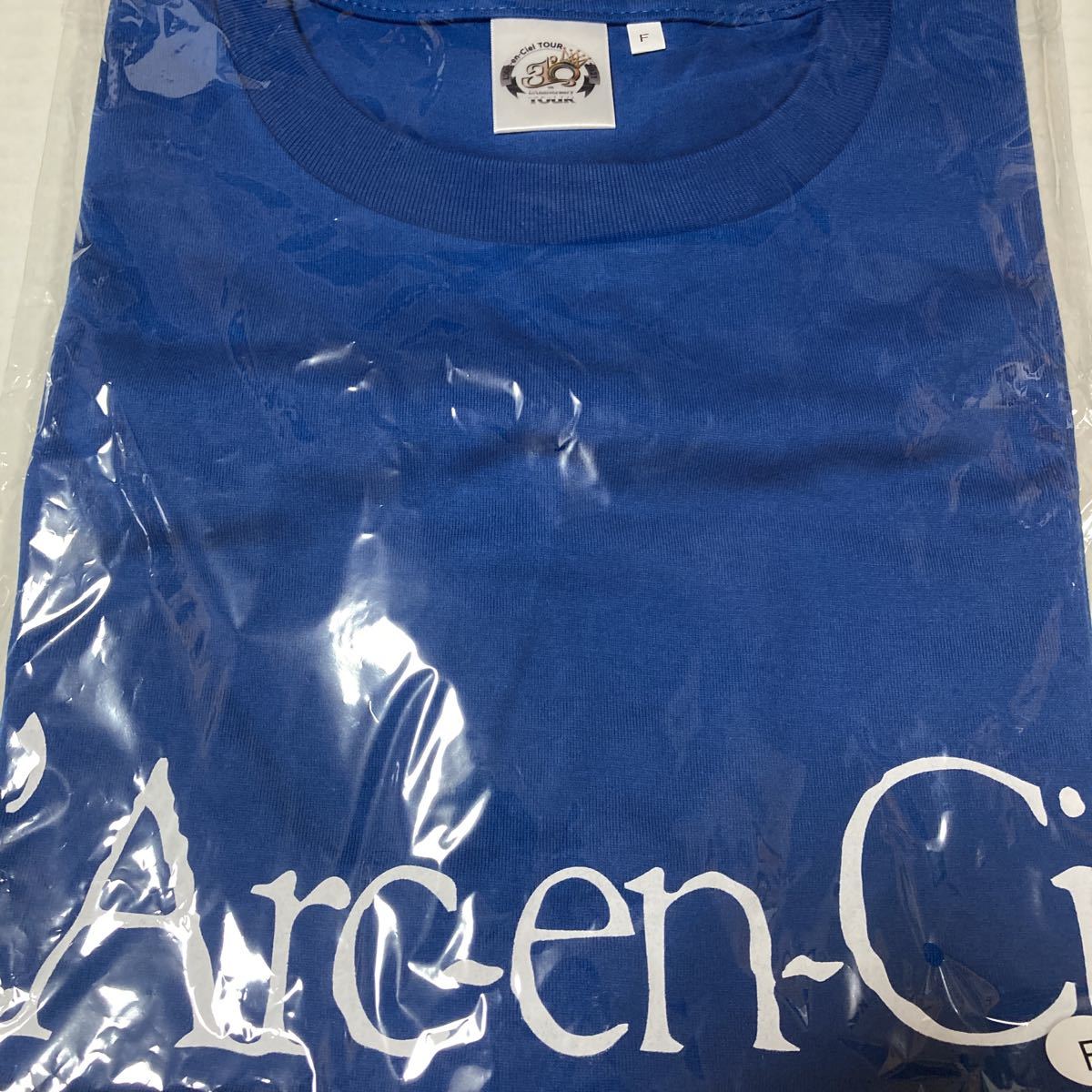 【未使用】★FC限定品★【新品】30th L'Arc~en~Ciel BIG 旧ロゴ 初期ロゴ Tシャツ BLUE ラルクアンシエル hyde ...
