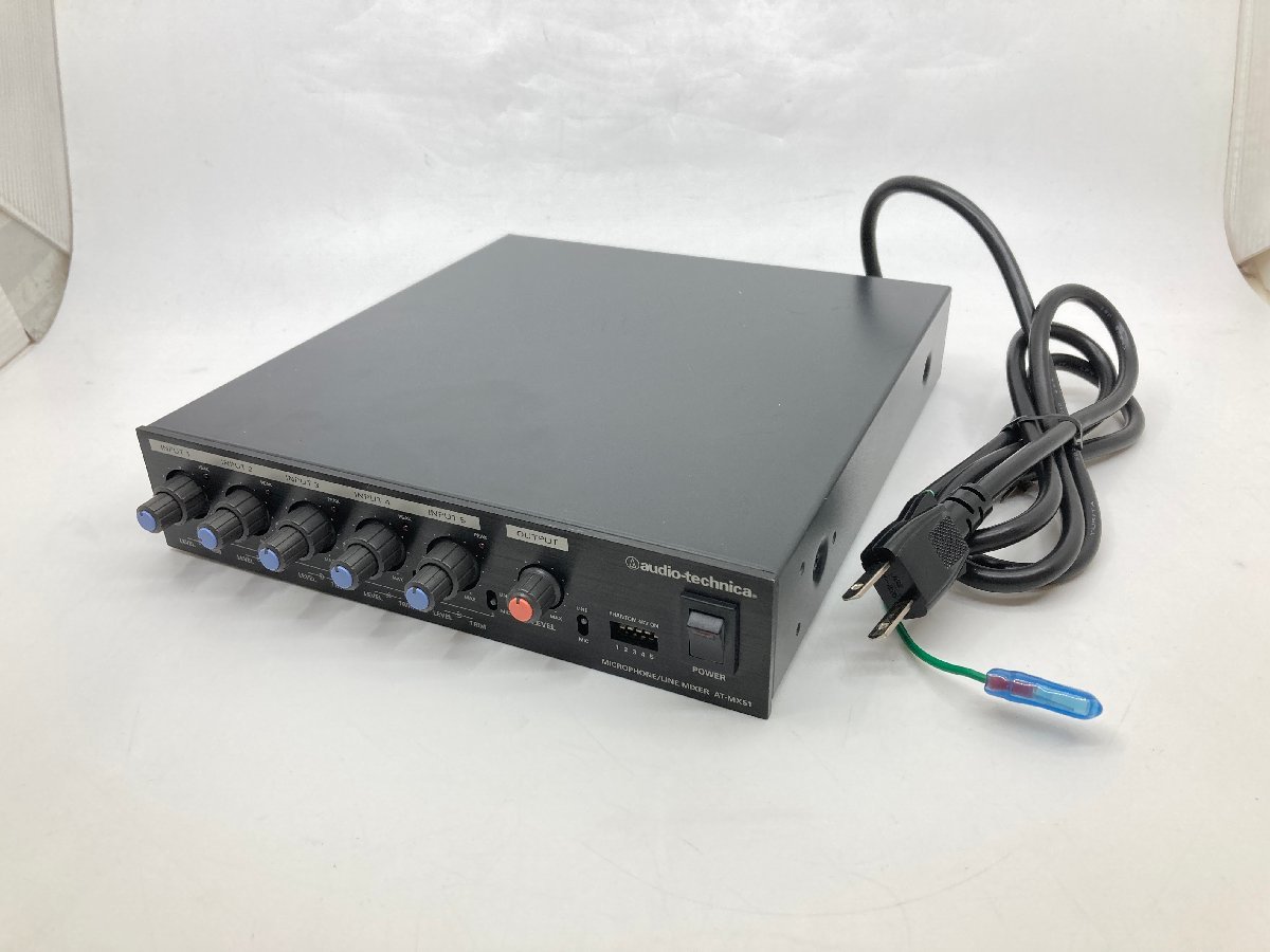 【目立った傷や汚れなし】ジャンク【audio technica】オーディオテクニカ AT-MX51 5in1out マイクロホンラインミキサー ...