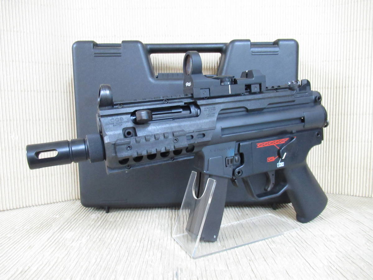 【目立った傷や汚れなし】MARUZEN(マルゼン)ガスブローバックサブマシンガン MP5KA4 CQBⅡ LIMITED EDITION(BK ...
