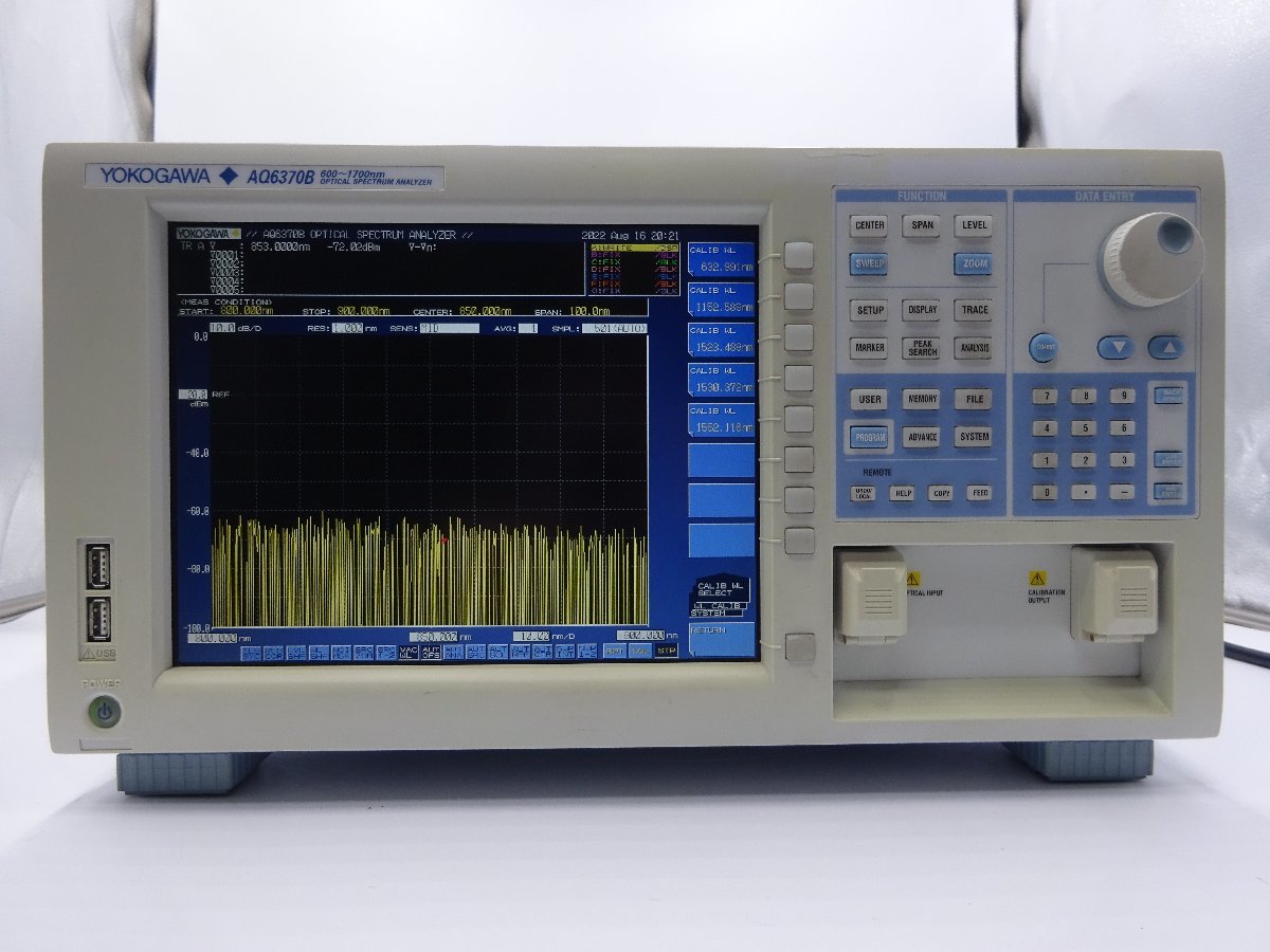 【やや傷や汚れあり】YOKOGAWA 光スペクトラムアナライザ AQ6370B 中古の落札情報詳細 - ヤフオク落札価格検索 オークフリー