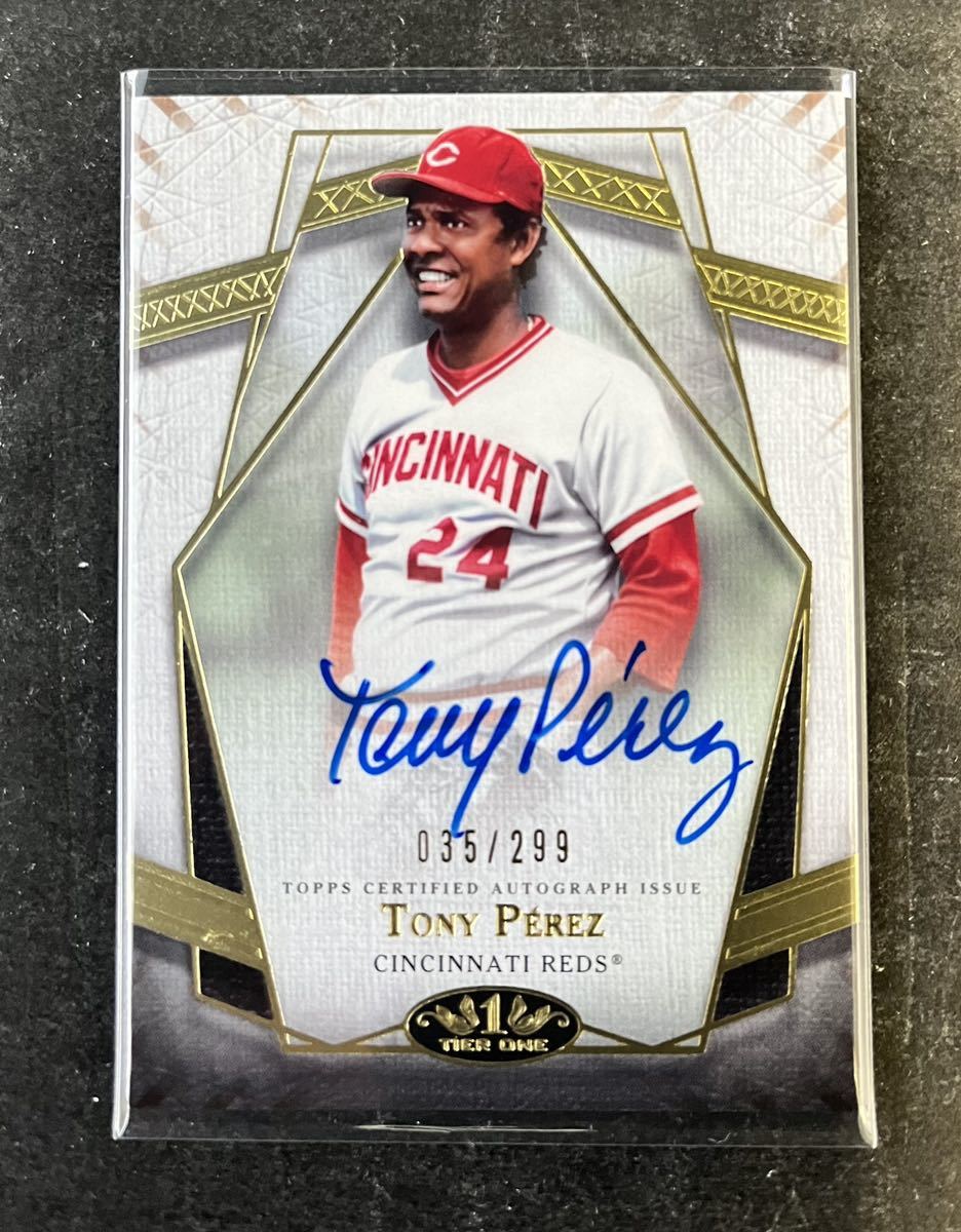 【未使用に近い】2022 Topps Tier One MLB Tony Perez Reds 299枚限定 Auto 直書きサインの落札情報 ...