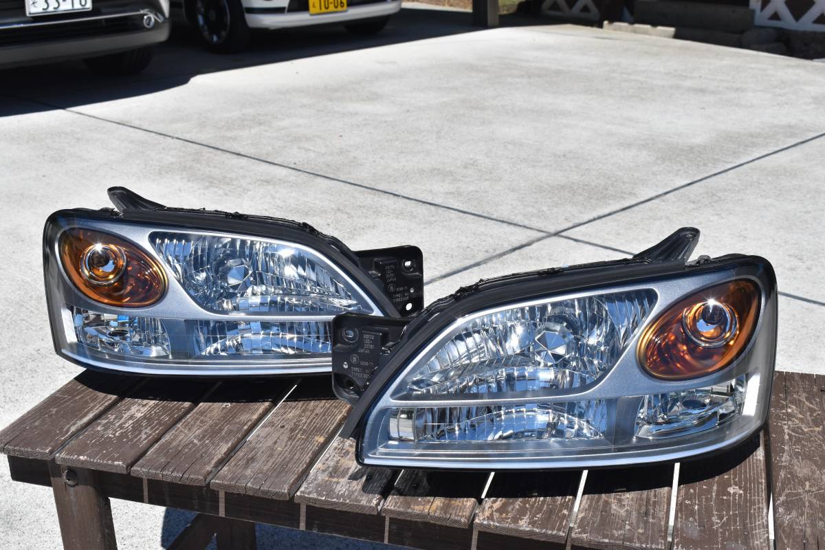 【目立った傷や汚れなし】超美品 レガシィBH5/BE5 後期 ブリッツェン2002ヘッドライトカスタム デイライト+シーケンシャル加工 ...