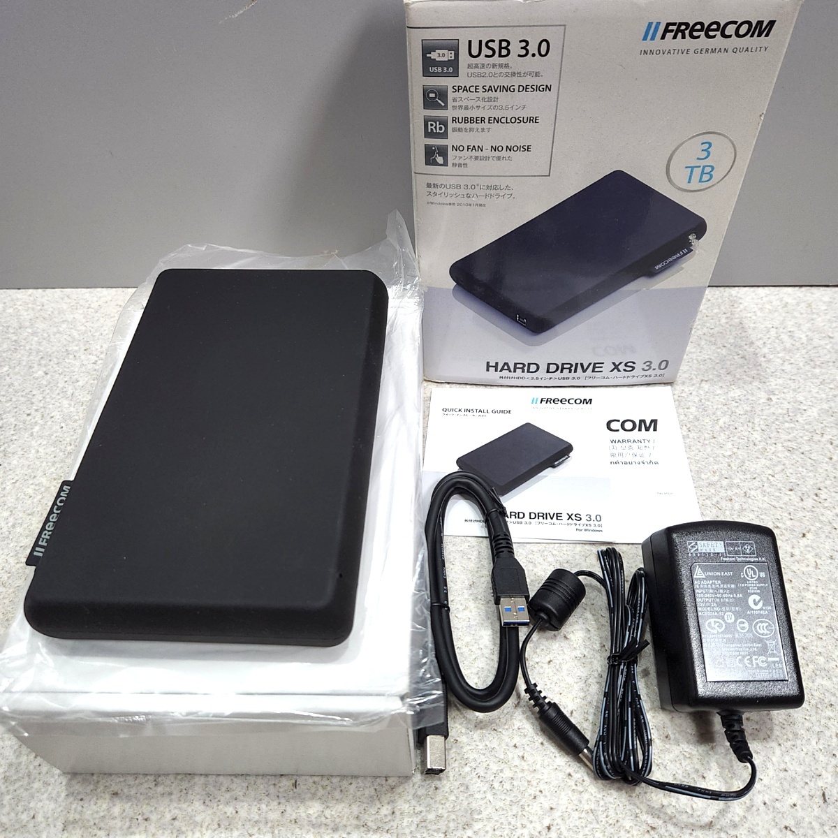 【未使用に近い】使用僅か1h未満 外付けHDD 3TB USB3.0 FREECOM HARD DRIVE XS 3.0 動作確認済 60s22-2155の落札情報詳細 - ヤフオク落札価格 ...