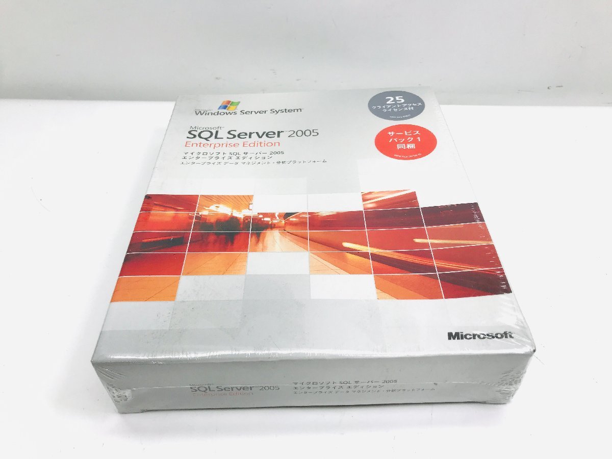 【未使用】未開封品 Microsoft SQL Server 2005 Enterprise edition 25クライアント アクセス ...