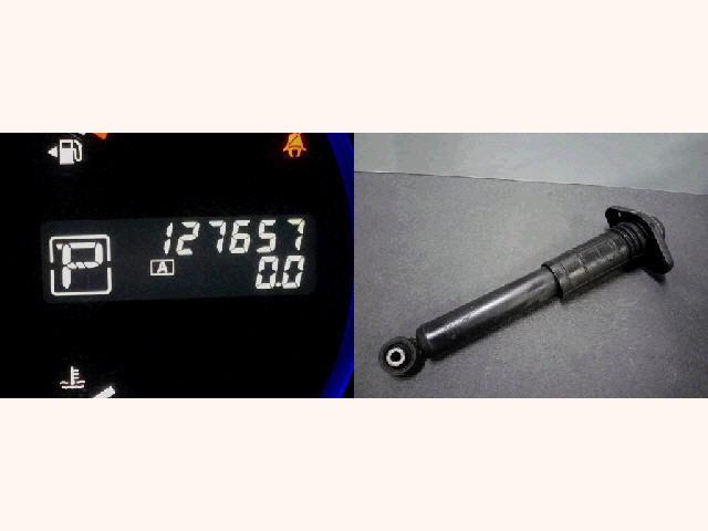 【傷や汚れあり】H22年 エルグランド DBA-PNE52 左 リア ショック アブソーバー VQ35DE E52 PE52 TE52 TNE52 56210-1JB0B 5kurudepa ...