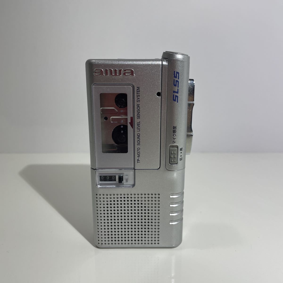 【目立った傷や汚れなし】アイワ aiwa マイクロカセットレコーダー TP-M370 シルバー 本体のみの落札情報詳細 - Yahoo ...