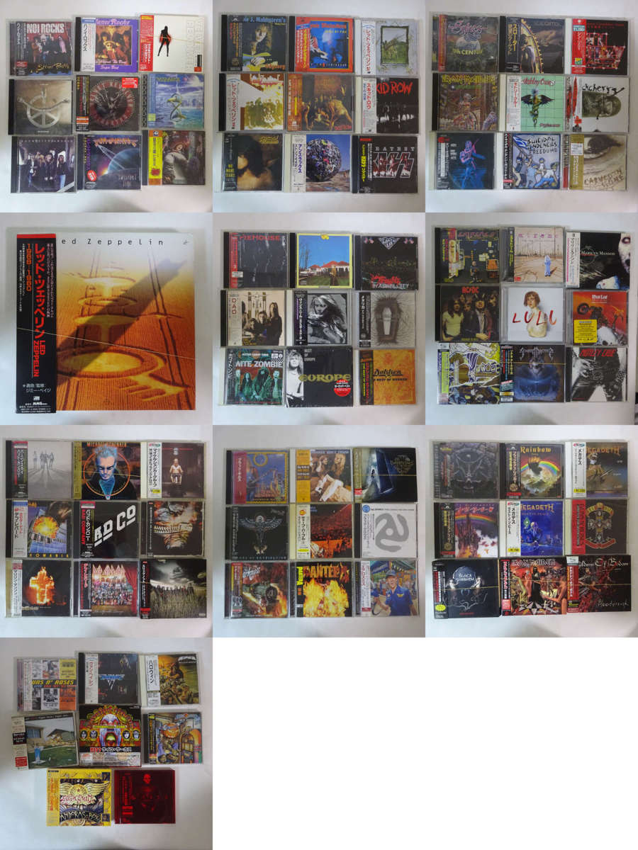 【やや傷や汚れあり】Q08725【大量!帯付,輸入,DVD含!】HR/HM ハードロック,ヘヴィーメタル CD枚850枚以上10箱セット/Led Zeppelin,AC/DC,KISS 他 の ...