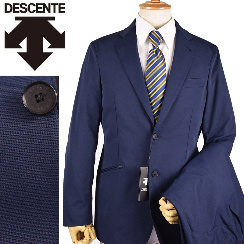 【未使用】 DESCENT デサント 秋冬 New Business Style スタイリッシュ ストレッチスーツ 無地紺/A7の落札情報詳細 ...
