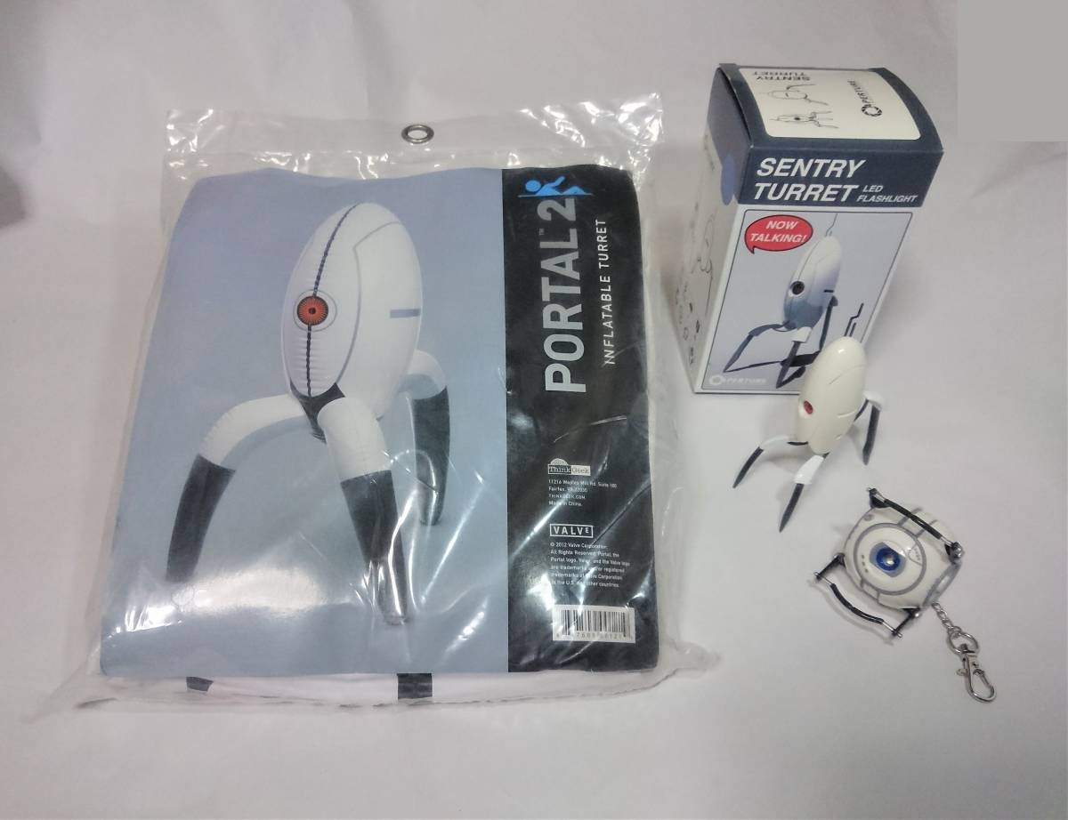 【やや傷や汚れあり】Portal 2 タレット バルーン・タレット LED フラッシュライト・Wheatley LED Flashlight ...