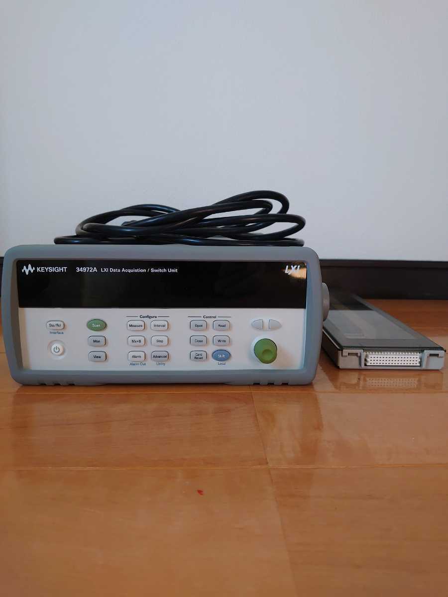 【目立った傷や汚れなし】KEYSIGHT 34972A LXIデータ収集／データロガー・スイッチ・ユニット データ収集モジュール 20チャネル ...