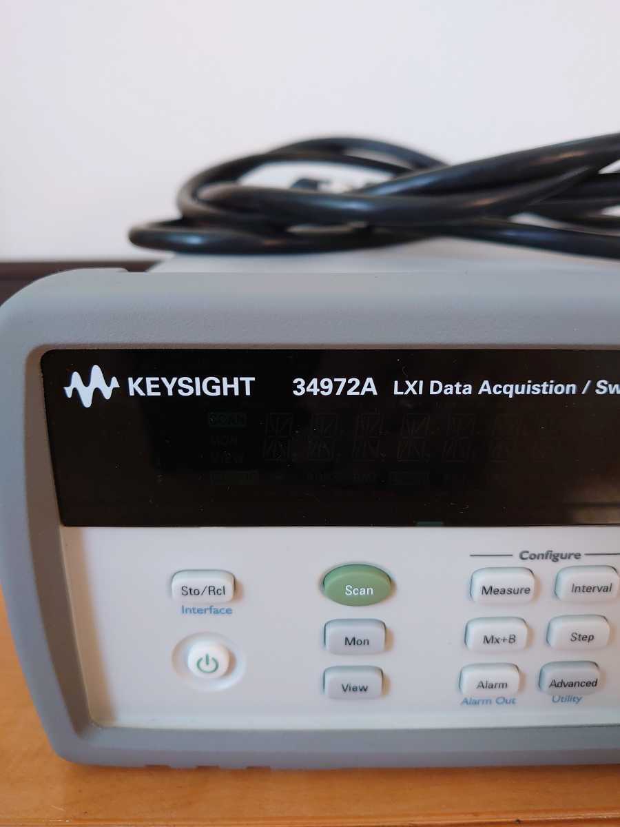 【目立った傷や汚れなし】KEYSIGHT 34972A LXIデータ収集／データロガー・スイッチ・ユニット データ収集モジュール 20チャネル ...