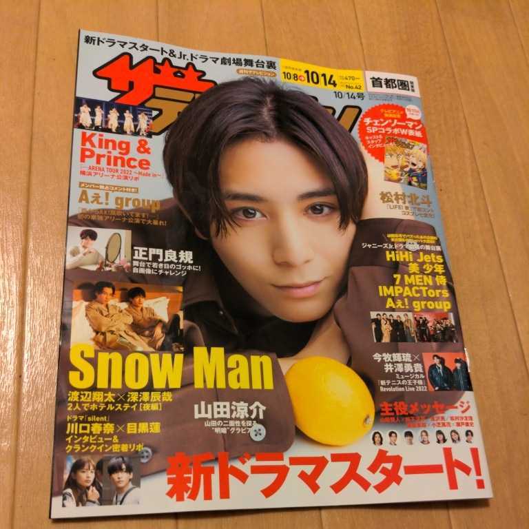 【目立った傷や汚れなし】ザ・テレビジョン ザテレビジョン Sexy Zone Snow Man 関ジャニ∞ 山田涼介 King&prince