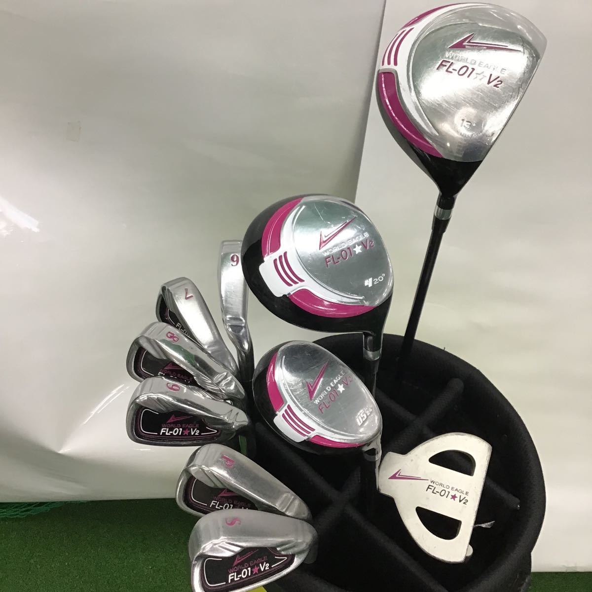 【傷や汚れあり】TS32 ワールドイーグル WORLD EAGLE F-01a 左利き用 クラブ 10本セット 1W/3W/U5/アイアン6～9番,P,S/パター FLEX S の落札情報詳細 ...