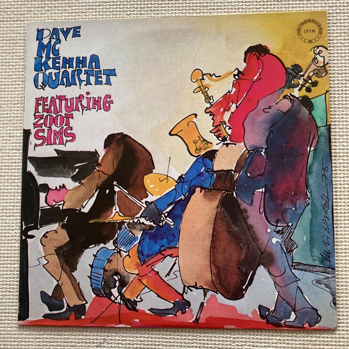 【やや傷や汚れあり】デイブ・マッケンナ・カルテット／ズート・シムズ【DAVE McKENNA QUARTET featuring ZOOT ...
