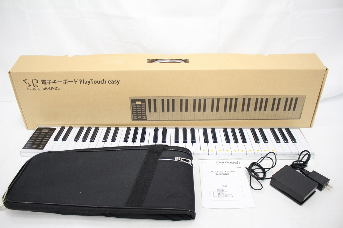 【やや傷や汚れあり】【行董】SunRuck サンルック 電子キーボード プレイタッチイージー コードレス 61鍵盤 SR-DP05 収納バッグ付き AF266BOS23 の落札情報詳細 ...