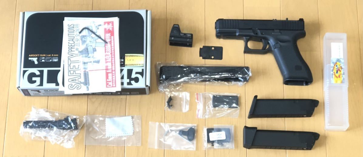 【目立った傷や汚れなし】VFC UMAREX GLOCK G45 グロック ガスブローバック BOMBER G45 MOS スライド組込済み スペアマガジン付属 ナイロン製RMR付属の落札情報 ...