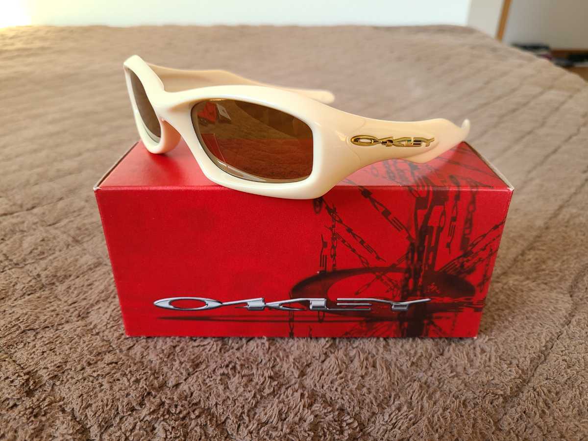 【未使用】Oakley Fat Cat オークリー ファットキャット Cream w / Gold Irid 03-356 新品 未使用 ...