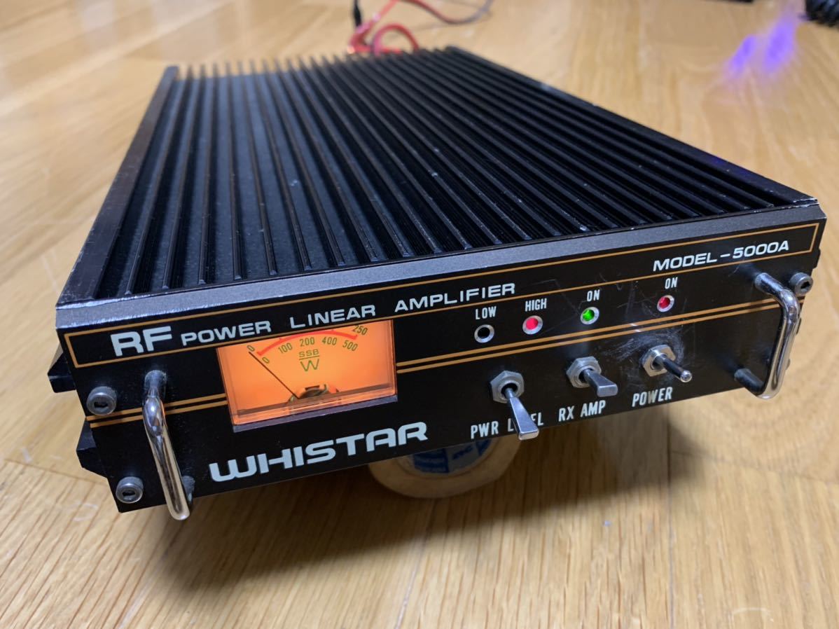 【やや傷や汚れあり】WHISTAR MODEL-5000A 13.8V専用機 動作品 リニアアンプ NASA オーフナ CB無線 28Mhzの ...