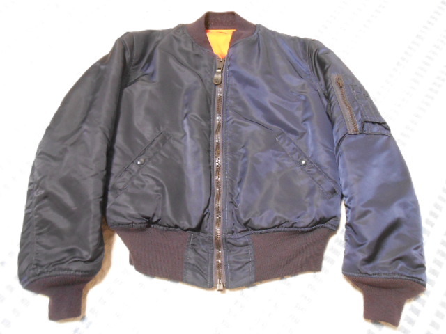 【目立った傷や汚れなし】状態 ！USA製！68年モデル！アルファ MA-1 S ネイビーxレスキューオレンジ 肉厚ボディー 限定 の落札情報詳細| ヤフオク落札価格情報 オークフリー