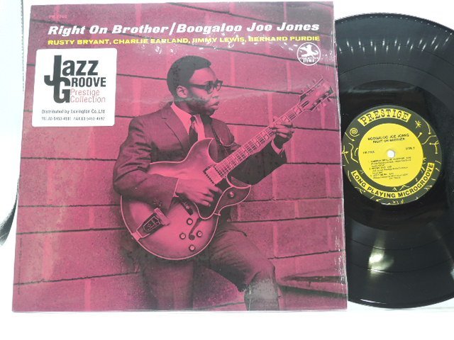 【やや傷や汚れあり】【US盤/シュリンク付】Boogaloo Joe Jones「Right On Brother」LP（12インチ ...