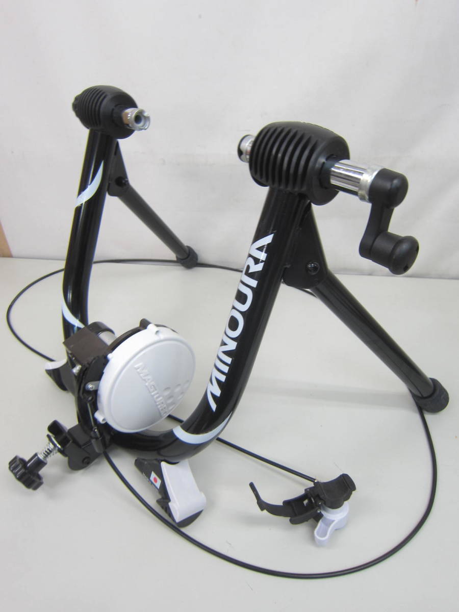 【傷や汚れあり】自転車ローラー台・MINOURA B60-R 固定式サイクルトレーナー 5.8kg ミノウラ ロード MTB クロス ミニベロ ...