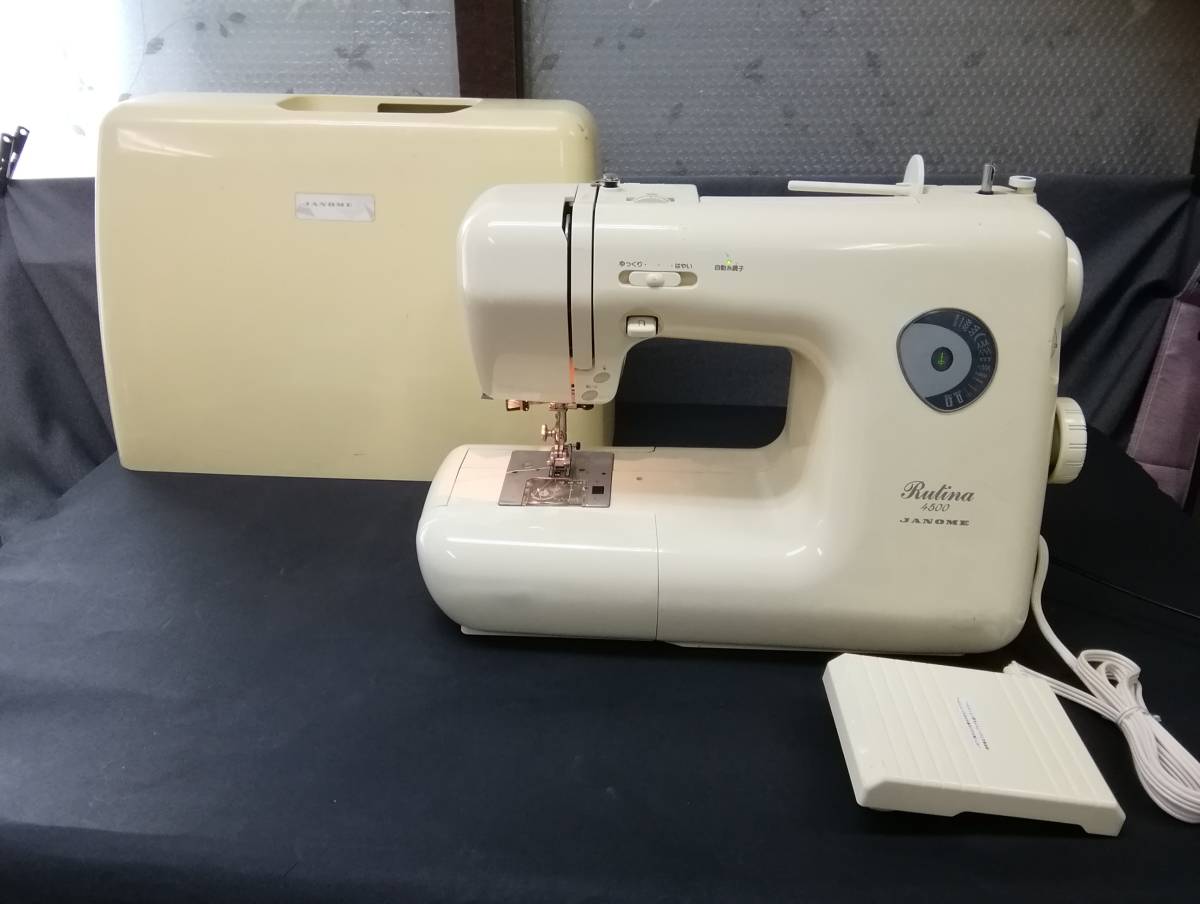 【やや傷や汚れあり】MTH7187 JANOME ジャノメ 家庭用ミシン ルティーナ Rutina 4500 手工芸 ハンドクラフト フット ...
