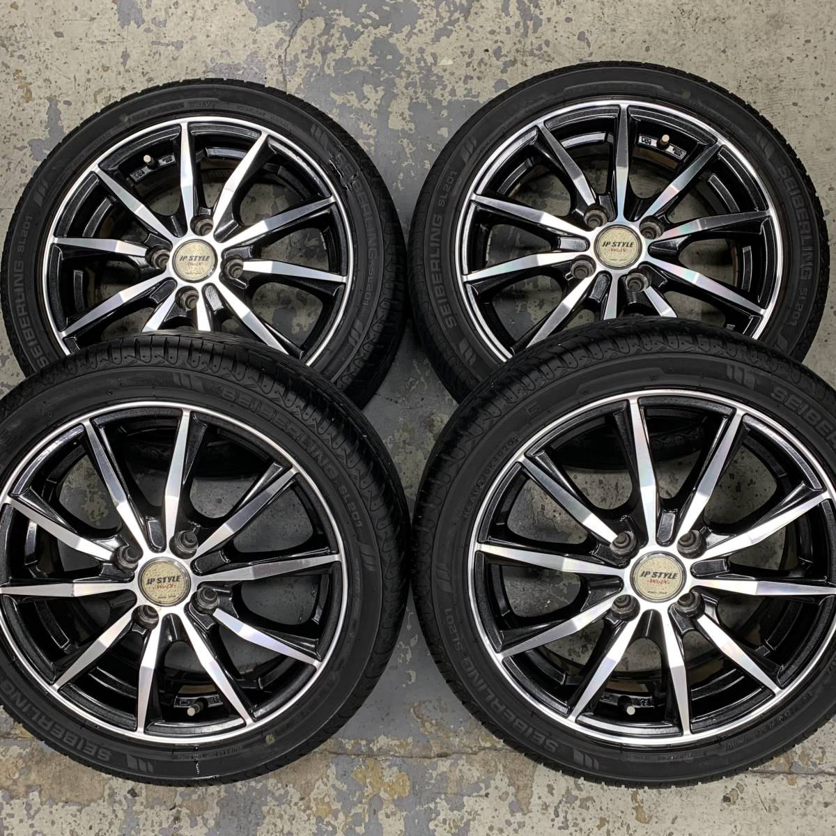 【傷や汚れあり】4穴 溝あり JP STYLE MONZA JAPAN 2020年製 SEIBERLING SL201 165/50R15 4 ...