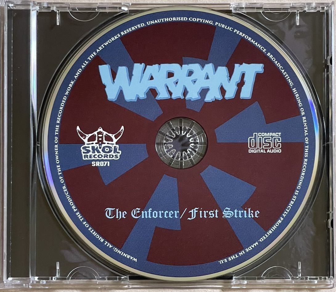 【未使用に近い】WARRANT The Enforcer / First Strike Skol Records ドイツ リマスター 80年代 ...