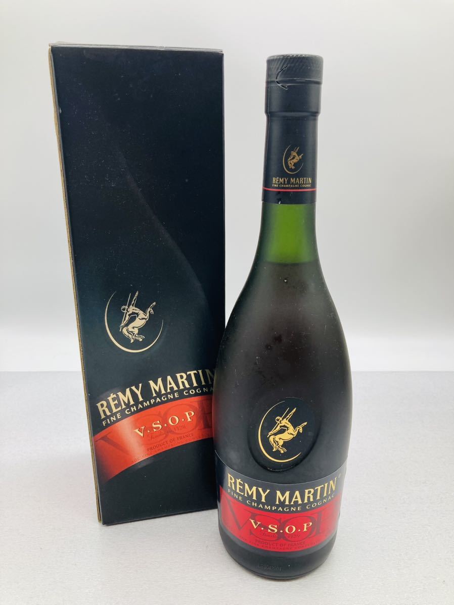 【やや傷や汚れあり】hs2 必見！ REMY MARTIN レミーマルタン V.S.O.P コニャック ブランデー 箱付き 未開栓 古酒 !の落札情報詳細 - ヤフオク落札価格検索 オークフリー