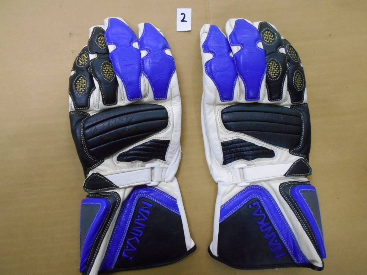 【未使用に近い】② 美品 NANKAI 南海 レーシンググローブ Lサイズ ブルー／ホワイト クリックポストの落札情報詳細 - Yahoo!オークション落札価格検索 オークフリー