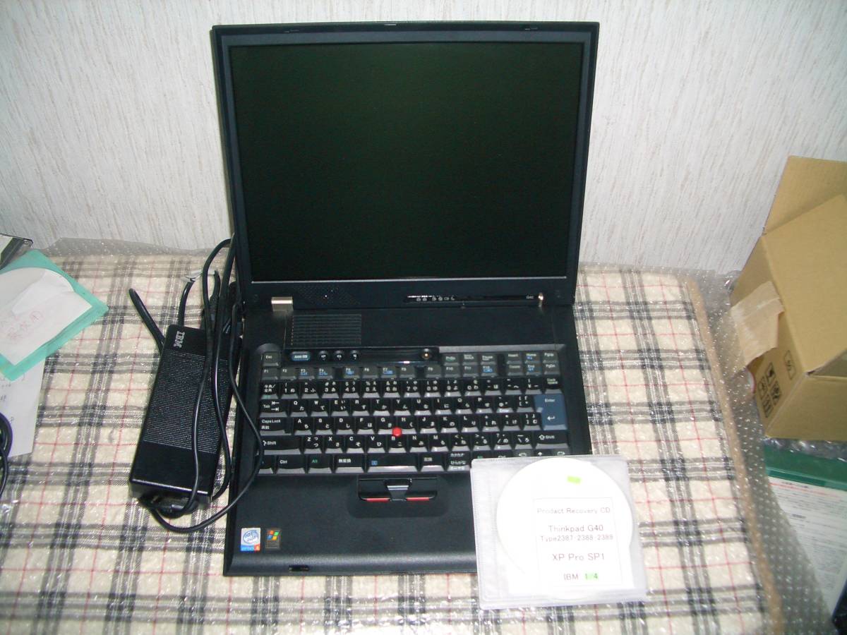【傷や汚れあり】IBM Thinkpad G40 ジャンク Windows XP Pro SP3の落札情報詳細 - ヤフオク落札価格検索 オークフリー