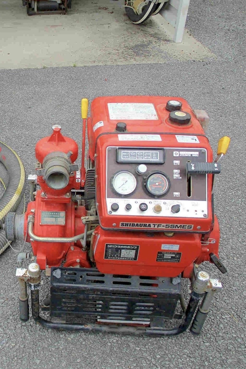 【傷や汚れあり】★千葉県★東関道佐倉インター近く★シバウラ TF-15 C-1 可搬動力 消防ポンプ ガソリンエンジン No,2 の落札情報 ...