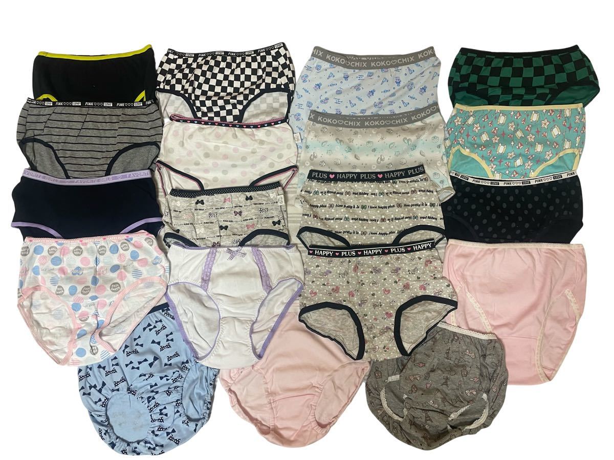 【未使用】ショーツ ジュニア 19枚 jc js 中学生 小学生 女子 パンツ ブラ キャミソール スパッツ 下着 jk 高校生 165 ...