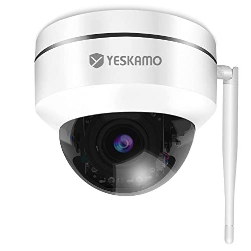 【未使用】【ドーム型・500万画素】YESKAMO 防犯カメラ ワイヤレス 屋外 パン355°チルト90°PTZ制御 IP65防水 録音 Aの落札情報詳細 - ヤフオク落札価格検索 オークフリー