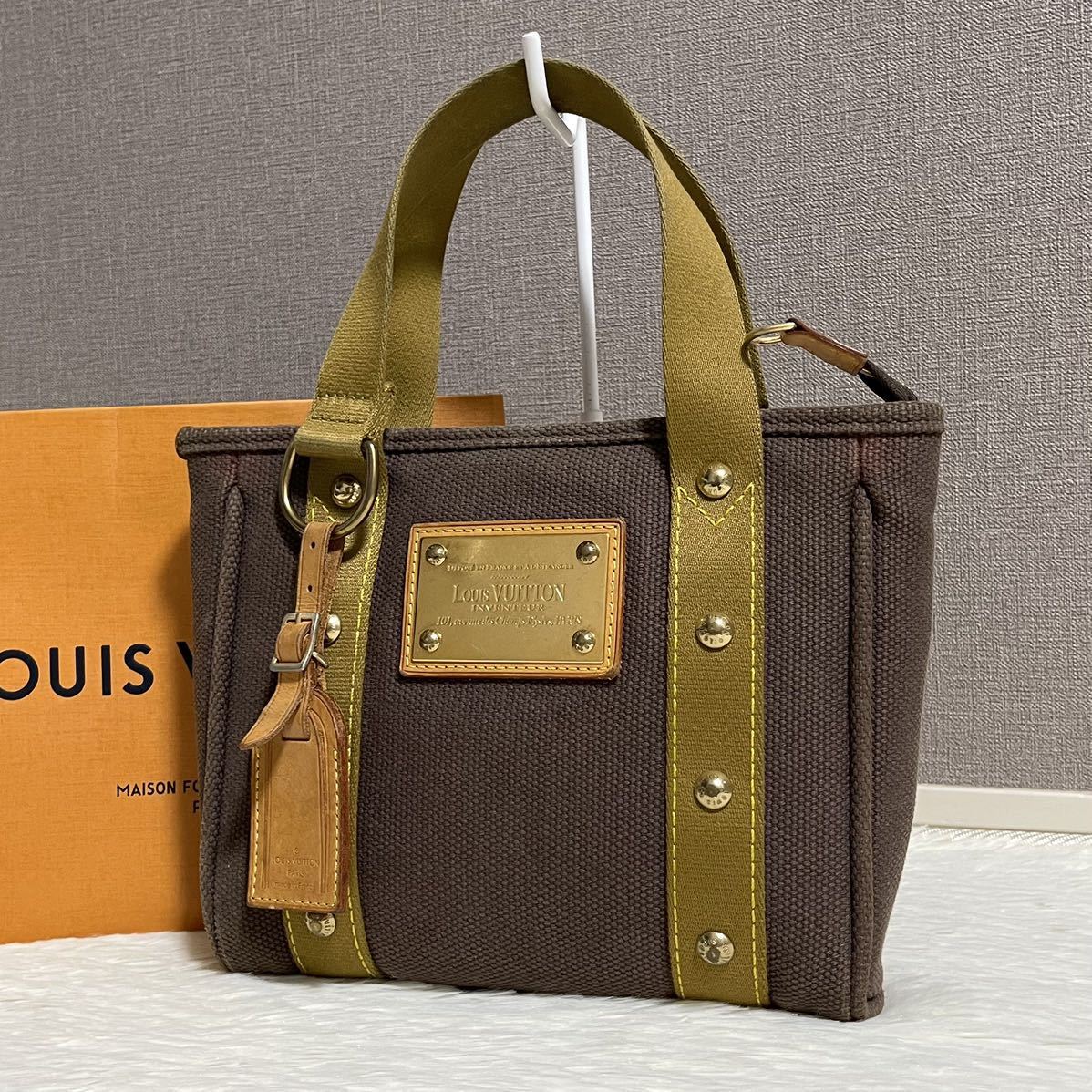 【やや傷や汚れあり】1円 ルイヴィトン LOUIS VUITTON M40089 カバPM アンティグア ブラン ハンドバッグ キャンバス ブラウン キャンバス レディースの落札情報詳細 ...