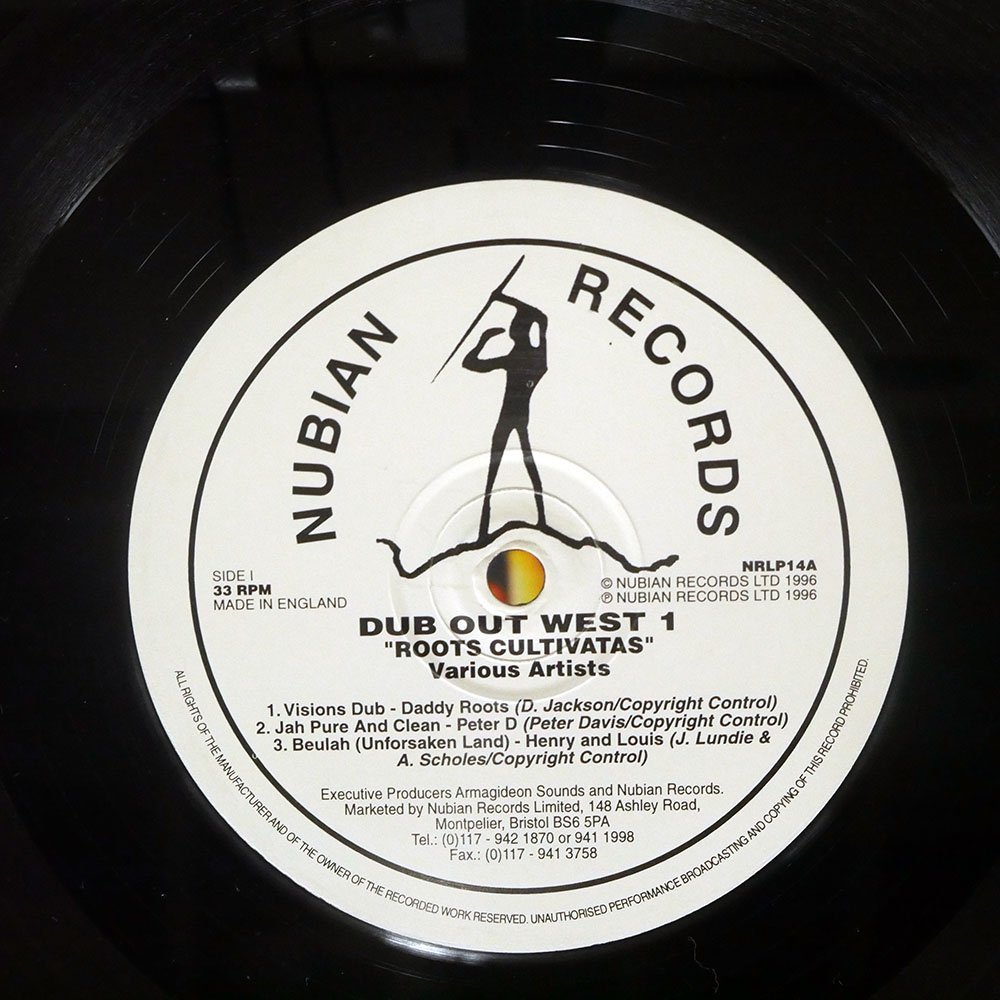 【やや傷や汚れあり】英 VA/DUB OUT WEST VOLUME 1 (ROOTS CULTIVATAS)/NUBIAN NRLP14の落札情報詳細 - ヤフオク落札価格検索 オークフリー