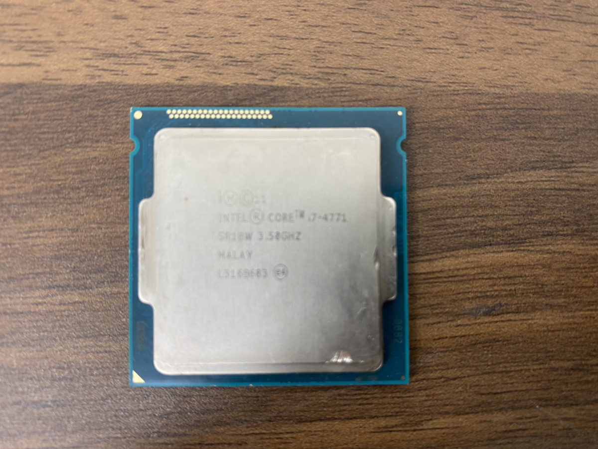 【傷や汚れあり】Intel CPU 第4世代 Core i7 4771 3.50GHz 4コア 8M LGA1150 ジャンク☆の落札情報詳細 ...
