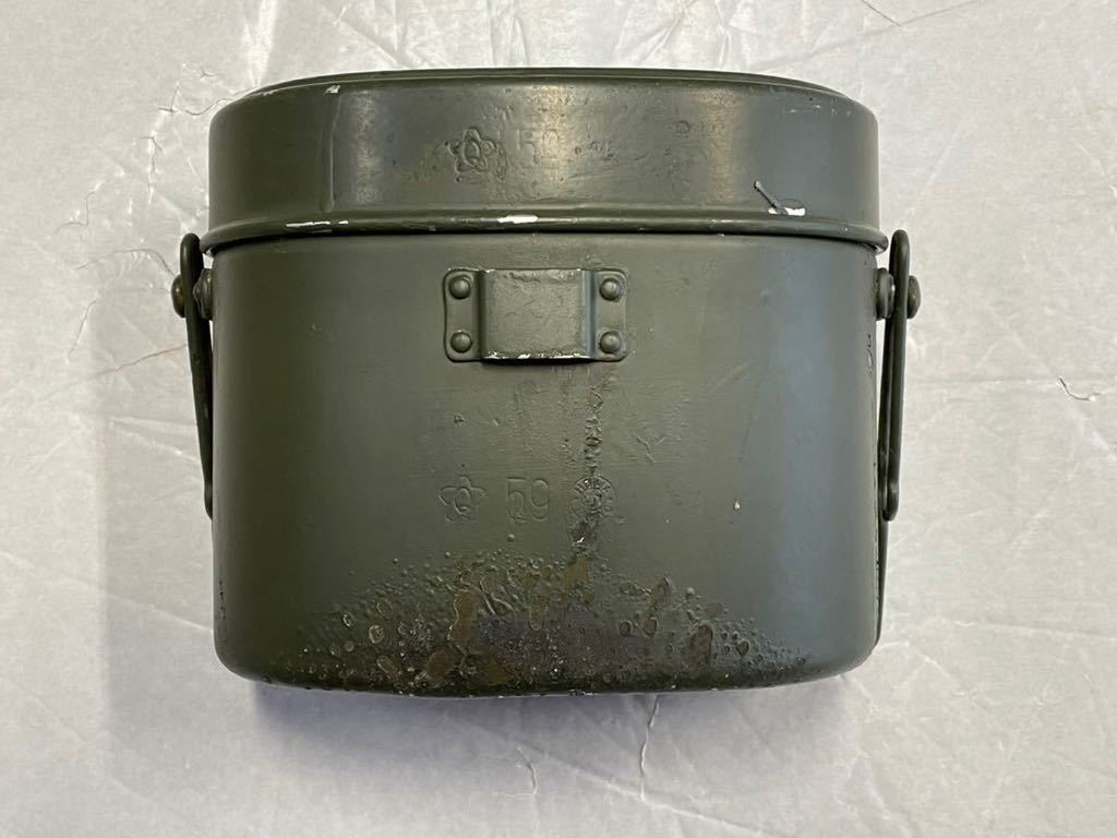 【傷や汚れあり】陸上自衛隊 飯盒 戦闘飯盒 一型 TOKYO HEIWA 桜 Q59刻印有 ソロキャンプ アウトドア キャンプの落札情報詳細 ...