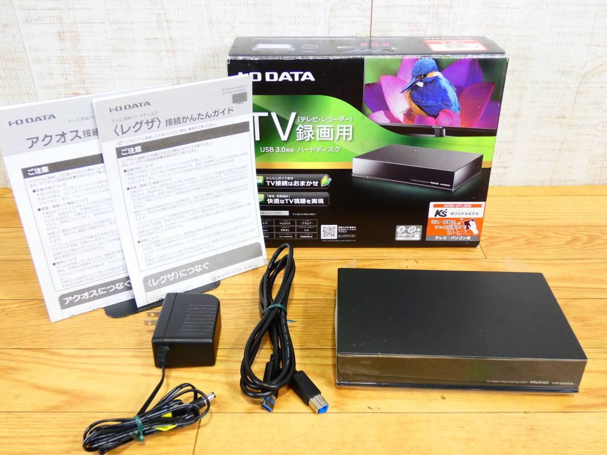 【目立った傷や汚れなし】I-O DATA HDD 外付けハードディスク 1TB テレビ録画/USB3.0対応 日本製 AVHD-UT1.0KS @80(1339-1) の落札情報詳細 ...