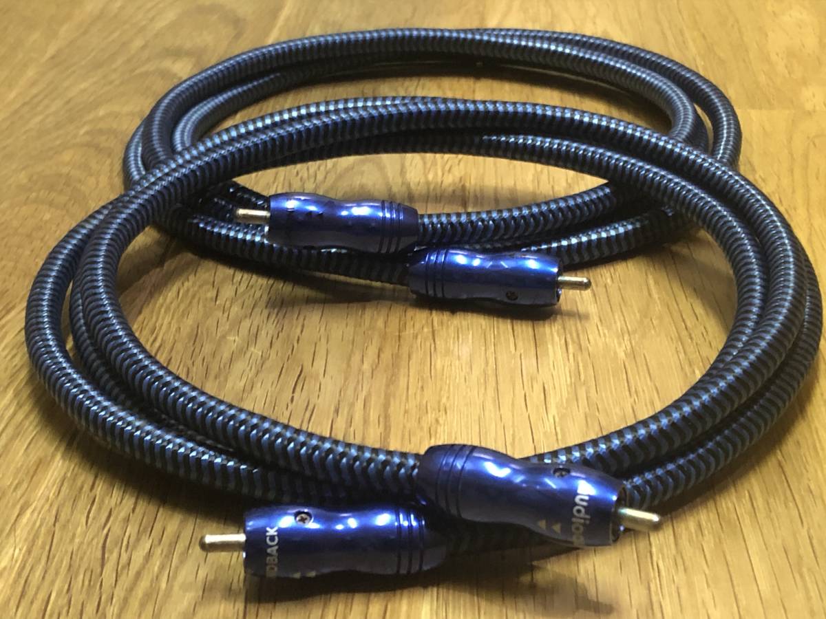【やや傷や汚れあり】即決/送無 AudioQuest オーディオクエスト Diamond Back Ver,2 独立3芯の単線=トリプルバランス HyperLitz 鏡面銅材=PSC シルバー ...