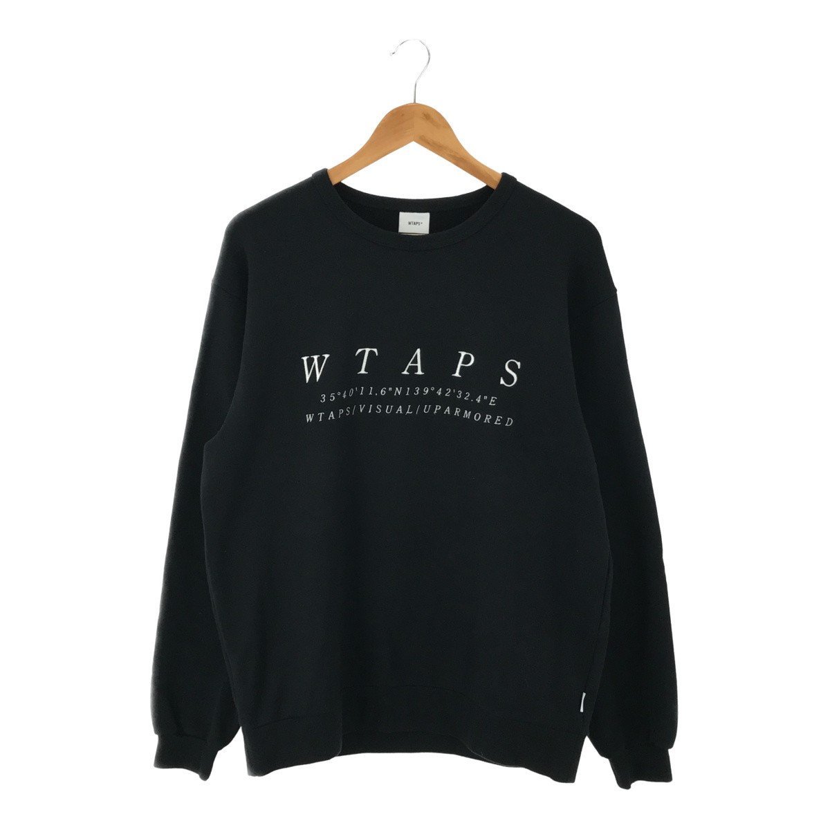 【やや傷や汚れあり】WTAPS 19/AW ダブルタップス SYSTEM CREW NECK SWEAT クルーネックスウェット サイズ2 ...