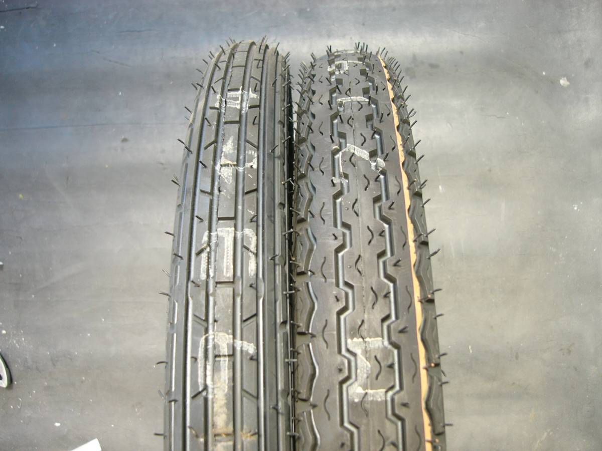 【未使用】☆【AZ】ダンロップ D107 60/100-17 新型スーパーカブ50前後タイヤ2本セット② 2.25-17互換サイズメトリック ...