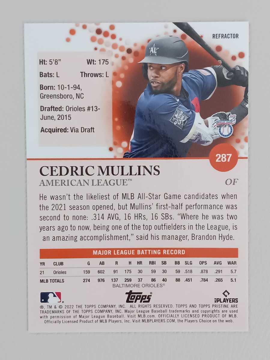 【目立った傷や汚れなし】MLB 2022 TOPPS PRISTINE BASEBALL マリンズ MULLINS リフラクター ...