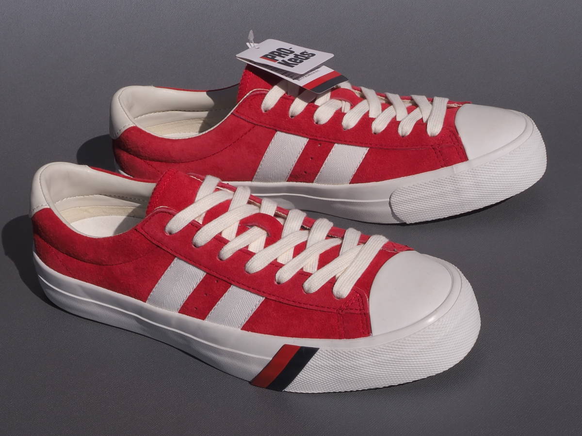 【未使用】デッド!! 26cm 新品 名作 PRO-Keds ROYALPLUS RED プロケッズ ロイヤルプラス スエード レッド 赤 ...
